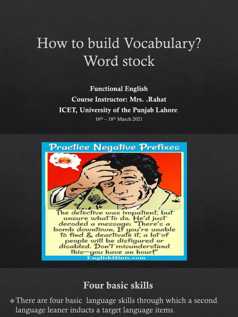 How To Build Vocabulary | PDF