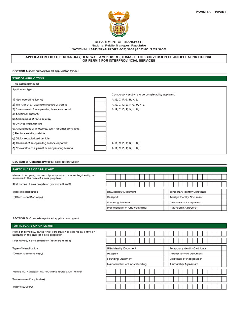 FORM-1A-NEW | PDF | Identity Document | Passport