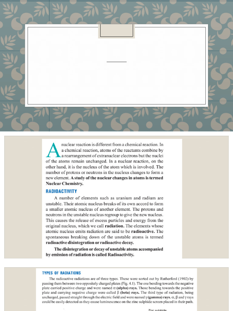 Applied Chemistry Course Overview | PDF