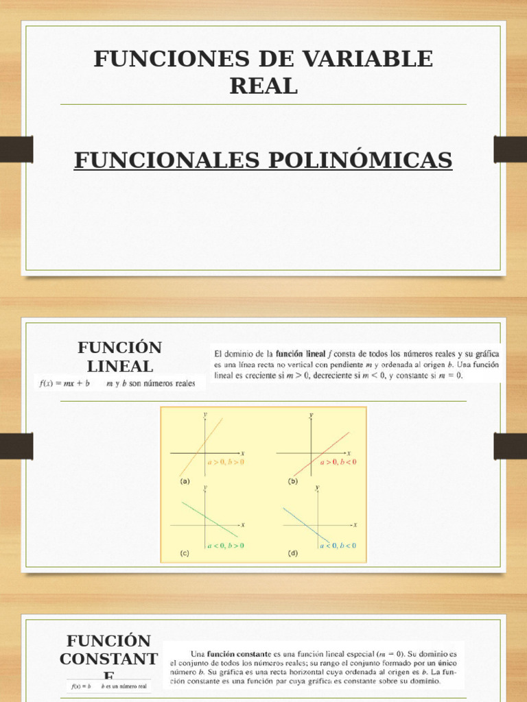 Funciones de Variable Real | PDF