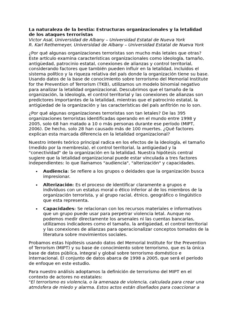 Assal | PDF | Violencia | Democracia