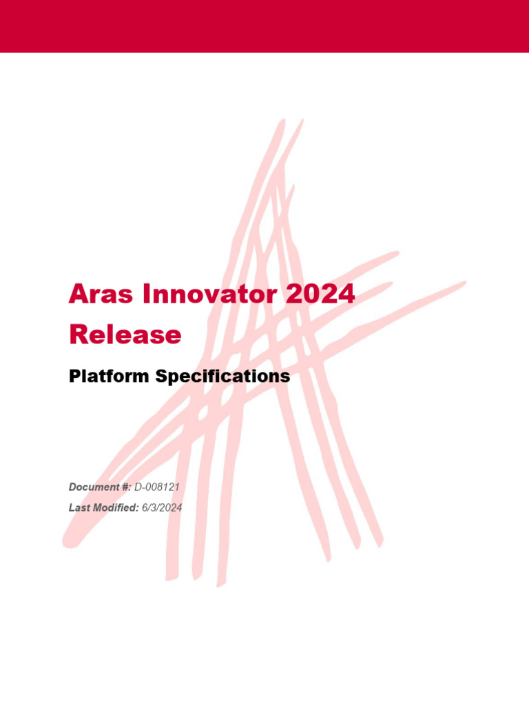 Aras Innovator 2024 Release Platform Specifications | PDF | Internet ...