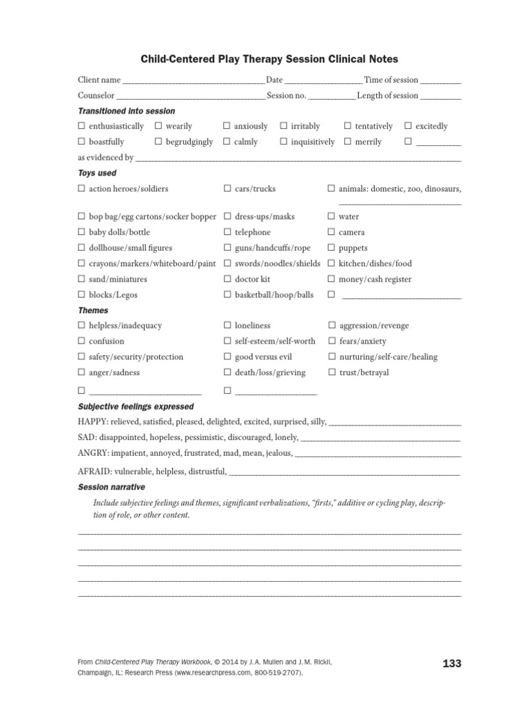 CCPT Progress Note Example | PDF | Psychology | Behavioural Sciences