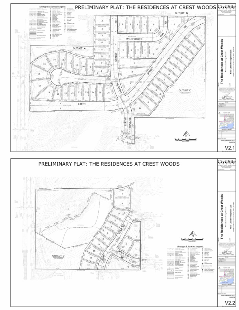 Preliminary Plat for Crest Woods Development | PDF | Storm Drain