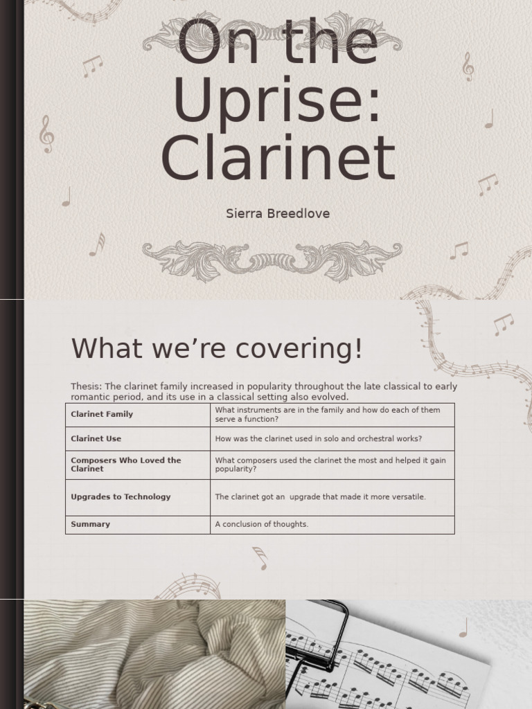 Clarinet Evolution and Key Composers | PDF | Clarinet | Orchestras