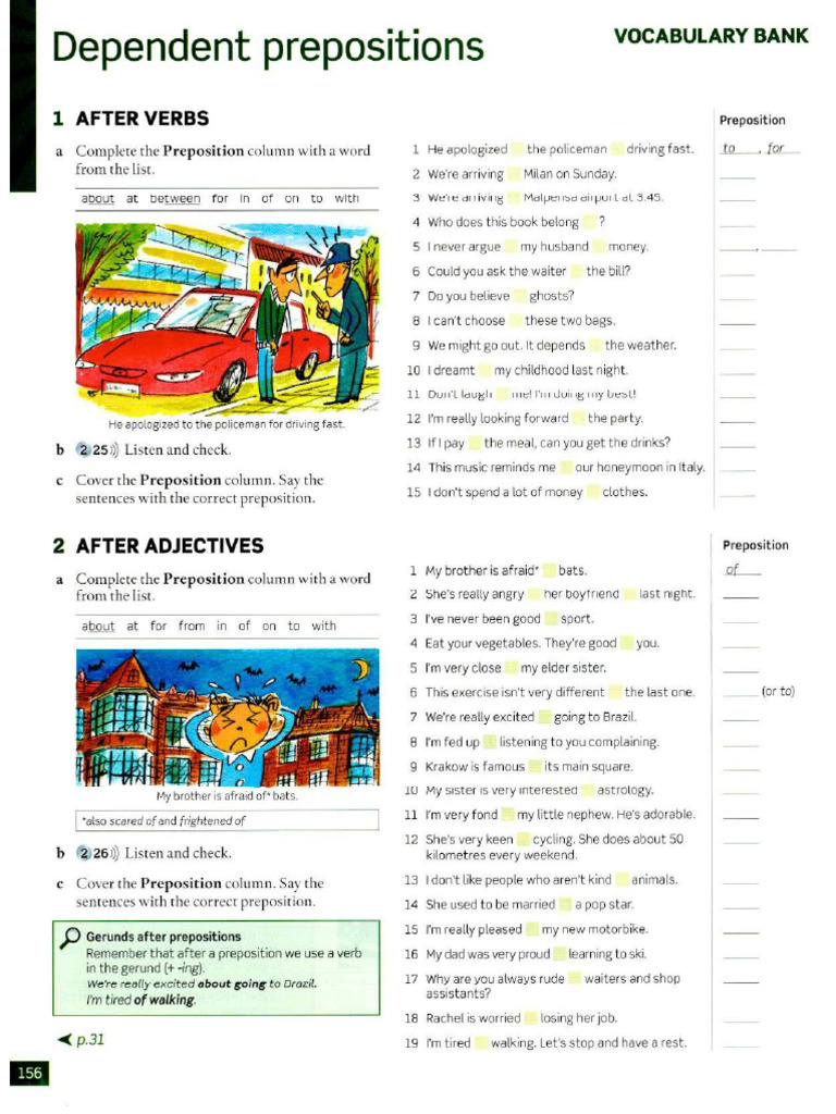 SB VB Prepositions | PDF