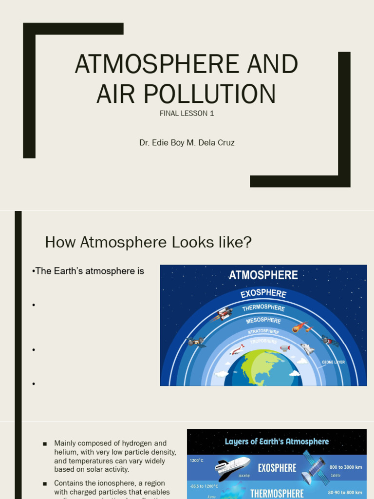 Atmosphere and Air Pollution | PDF | Atmosphere Of Earth | Atmosphere