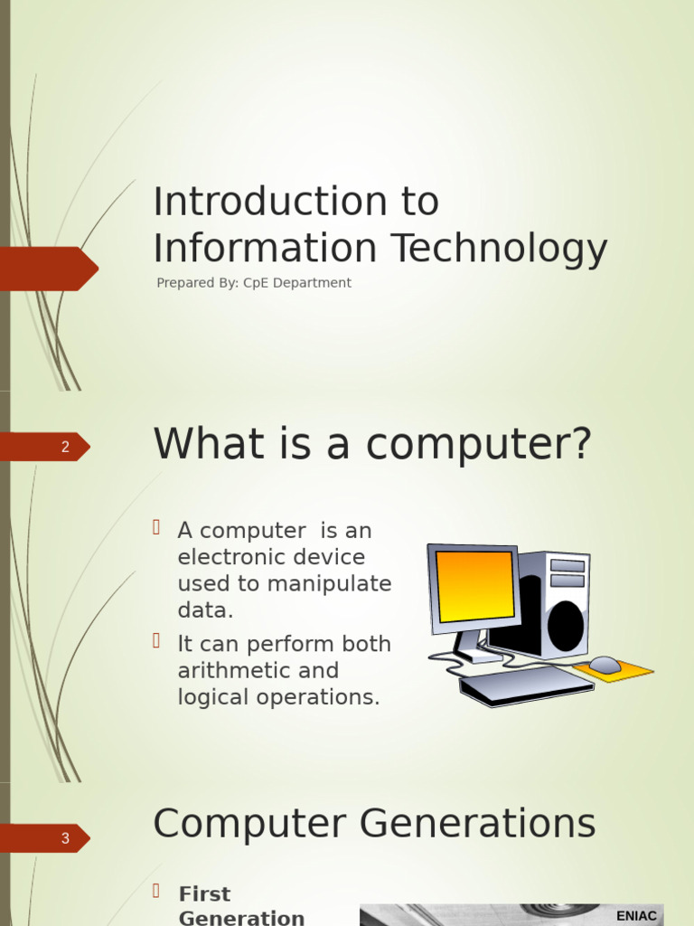 Overview of Computer Systems and Generations | PDF | Computer Data ...