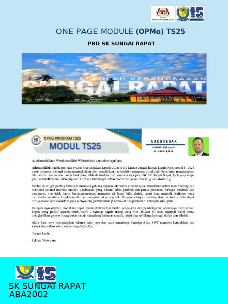 TUGASAN MODUL 8. TS25 SK SUNGAI RAPAT | PDF