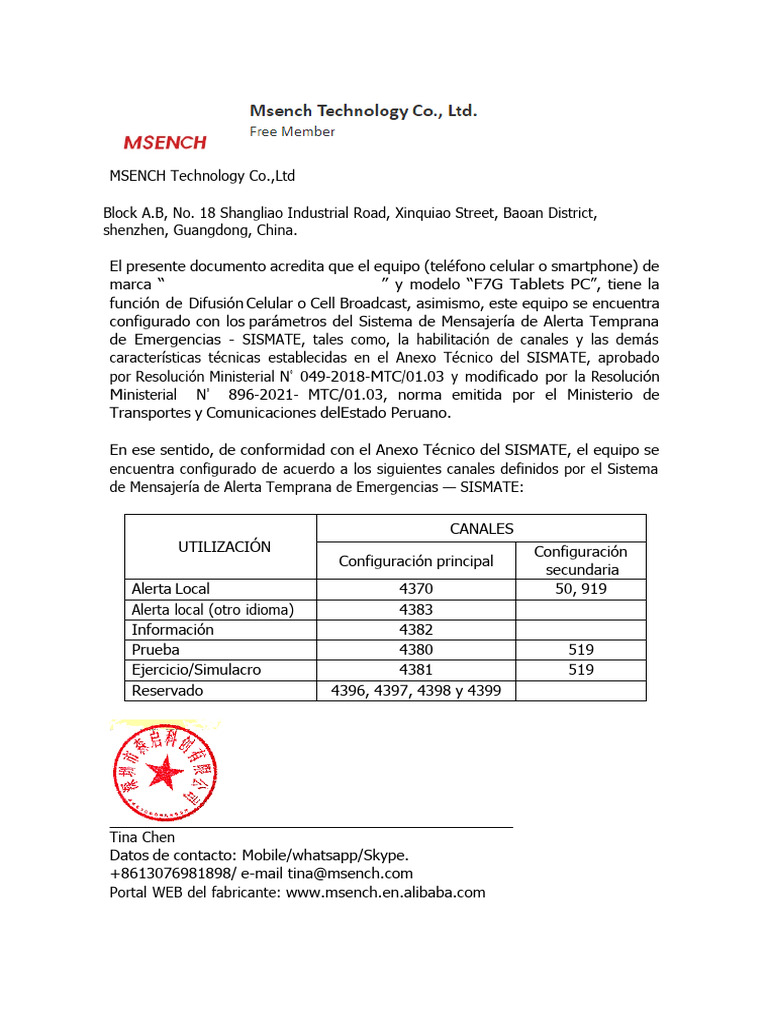 (Req-8) Modelo de Formato Cell Broadcast | PDF