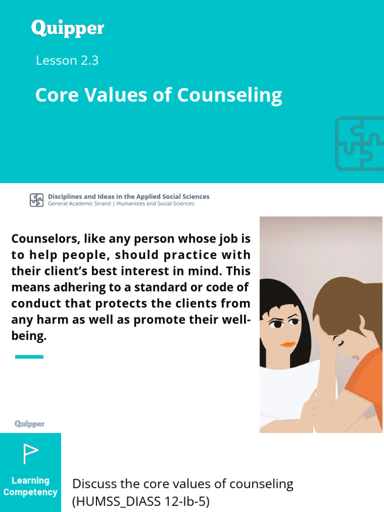 Core Values in Counseling Explained | PDF | Psychotherapy | Integrity