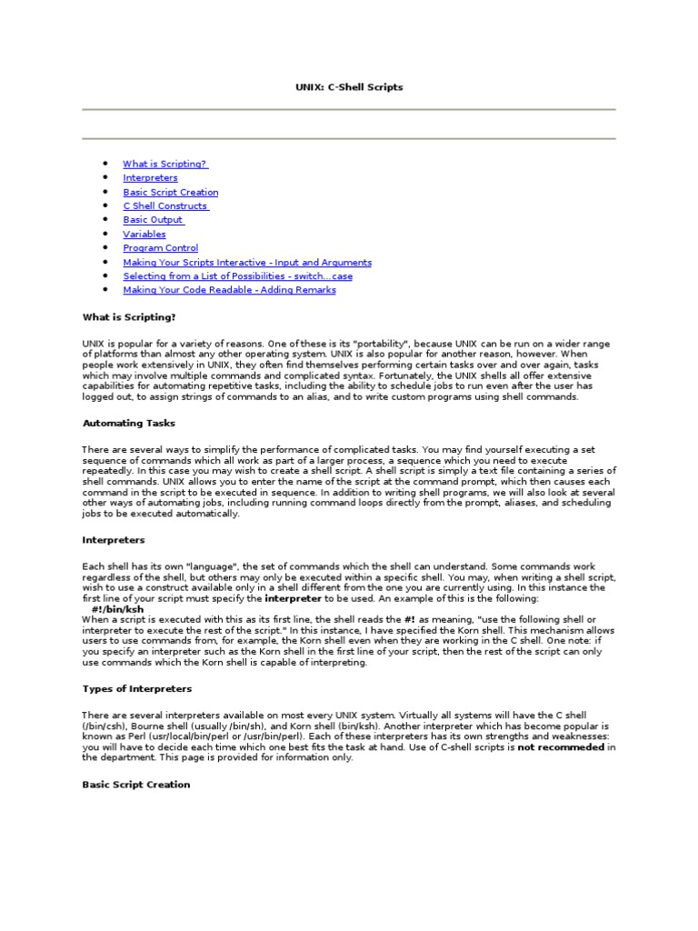 Unix Pdf Command Line Interface Scripting Language