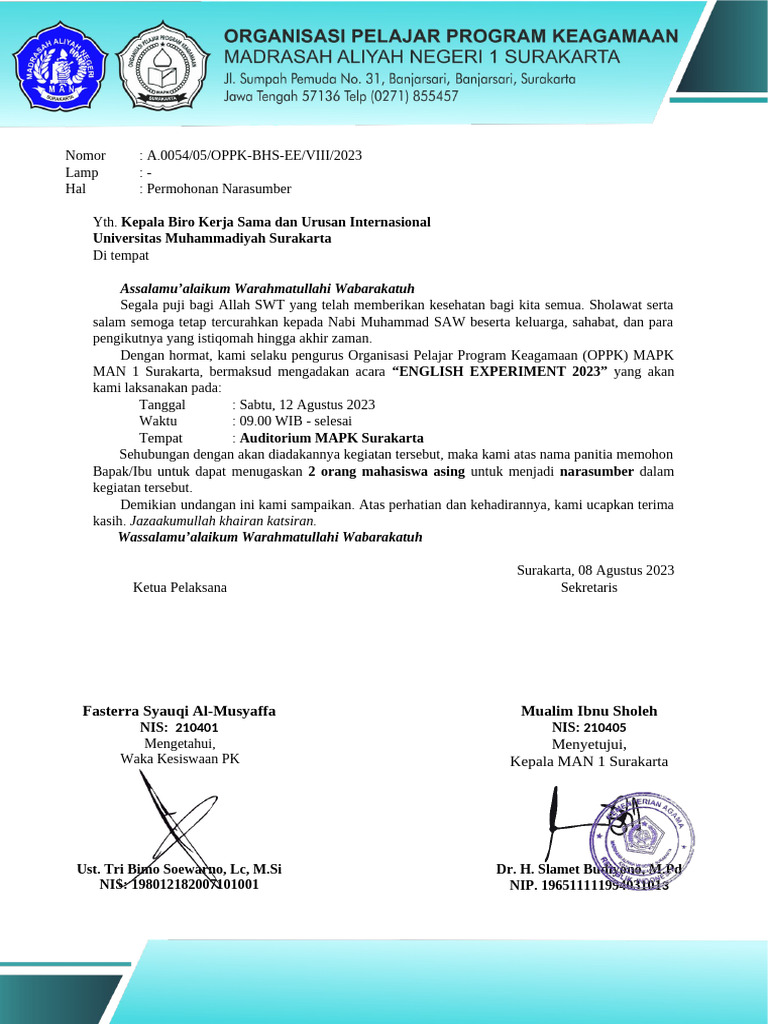 Permohonan NarSum | PDF