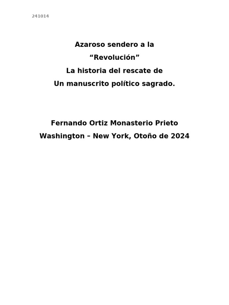 Azaroso Sendero A La Revolución | PDF