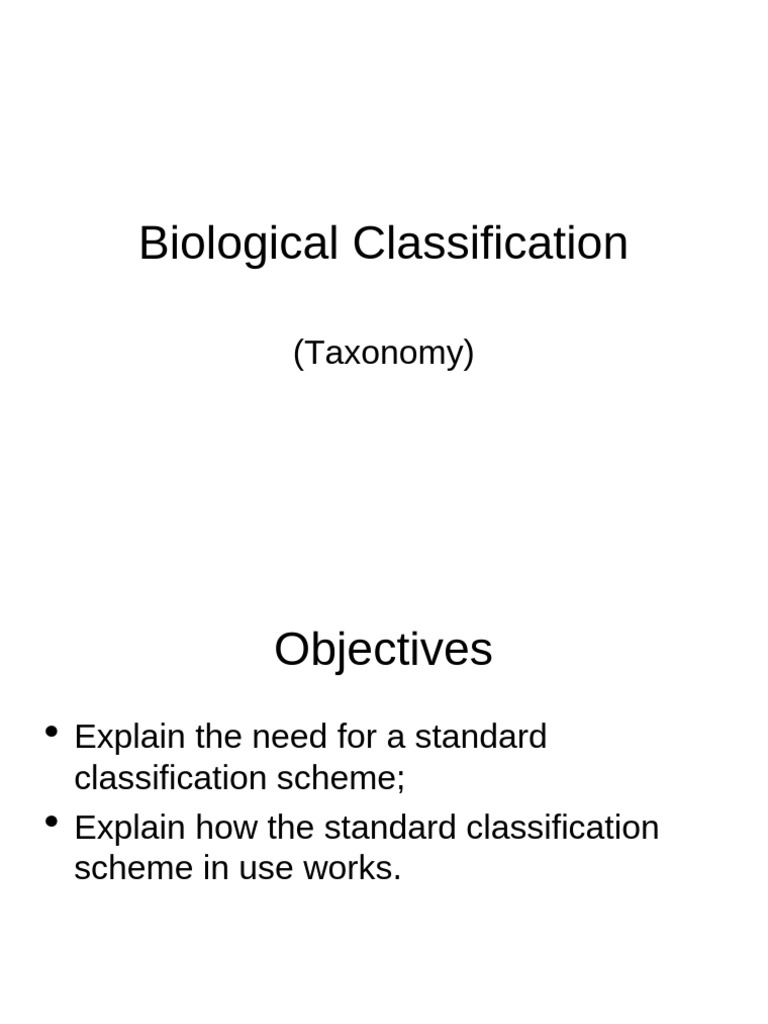 Understanding Biological Classification | PDF | Taxonomy (Biology ...
