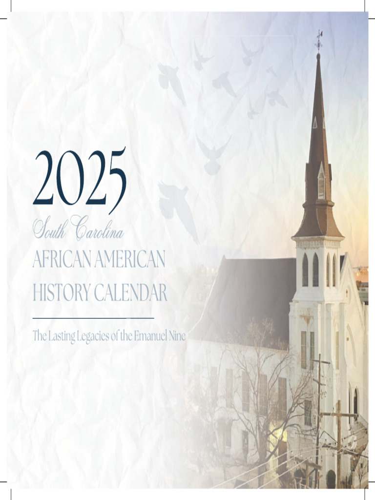 2025 South Carolina African American Calendar | PDF