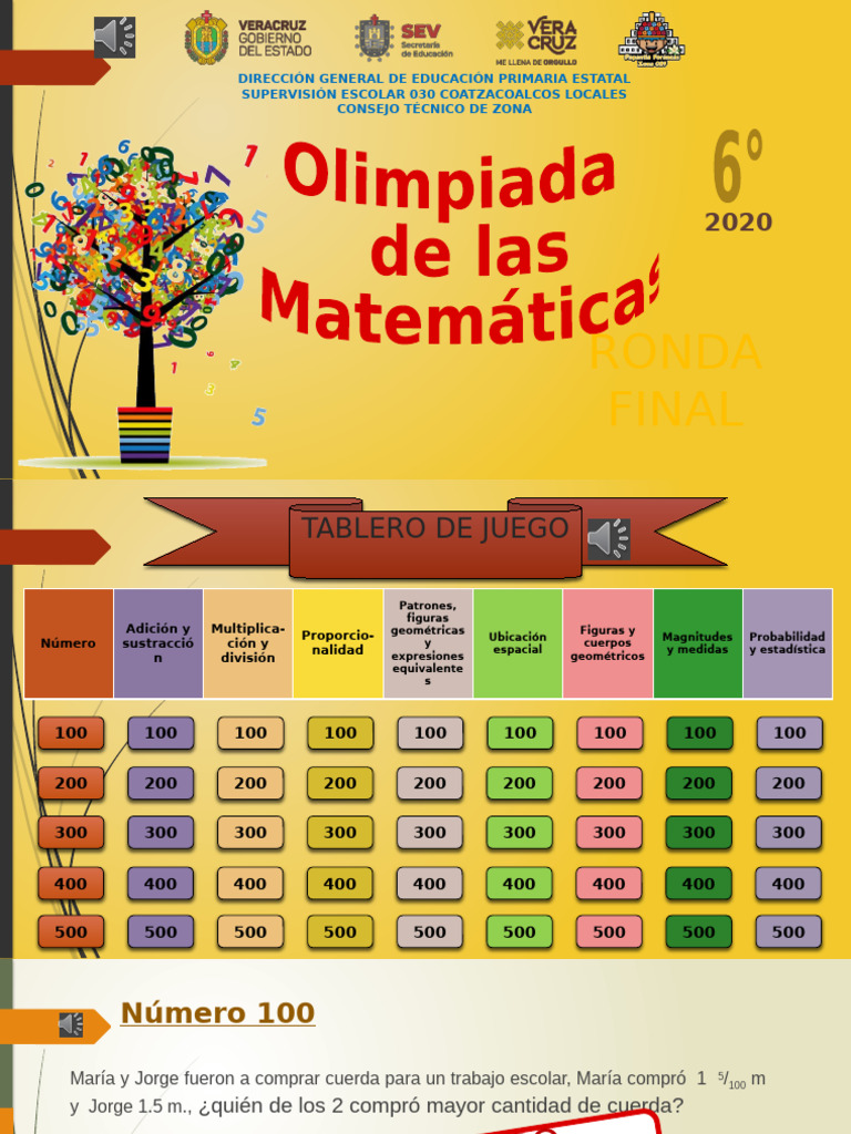 Rally Matemático Jeopardy - 2019 - Final de Zona 030 | PDF | Ajedrez