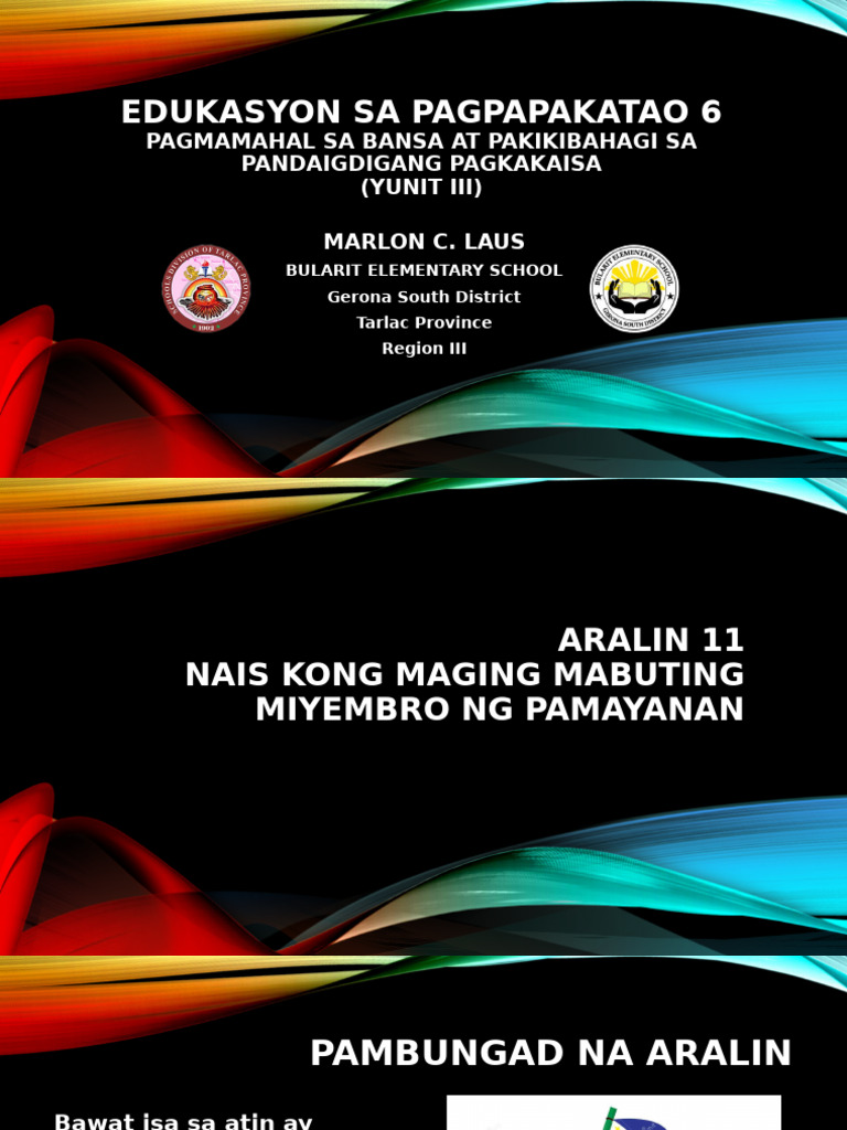 ESP 6 PPT Q3 - Aralin 11 - Nais Kong Maging Mabuting Miyembro NG ...