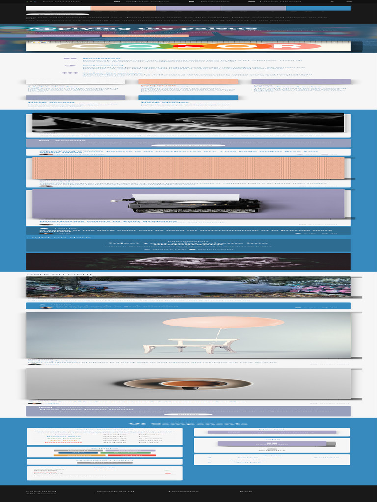 Bootstrap Color Design Guide | PDF | Color | Page Layout