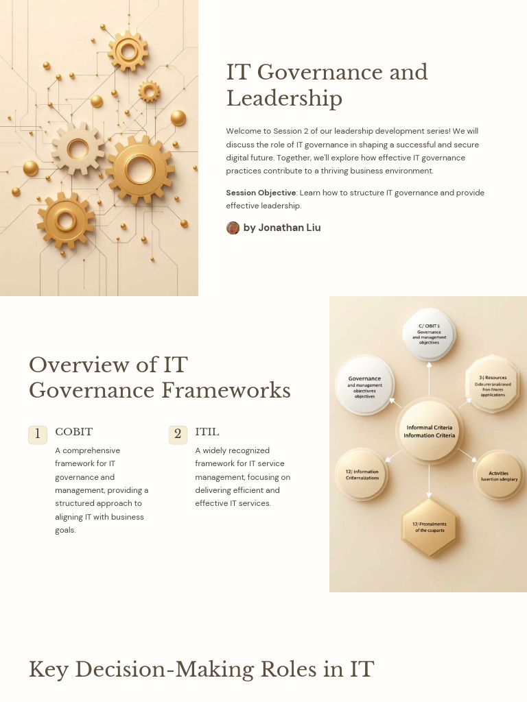 IT Governance and Leadership Strategies | PDF | Governance | Risk