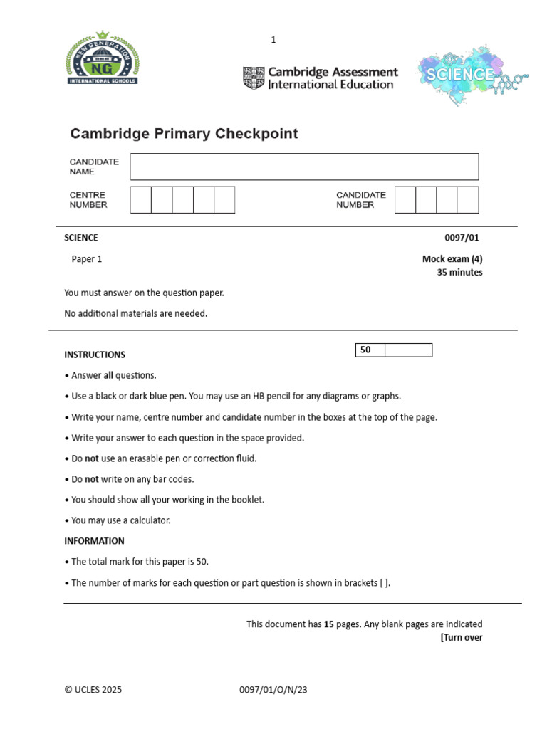 Unit (3) 3 Rocks, The Rock Cycle, Mock Exam (Paper 1) | PDF | Rock ...