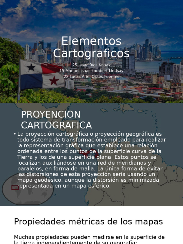 Proyecciones y Elementos Cartográficos | PDF