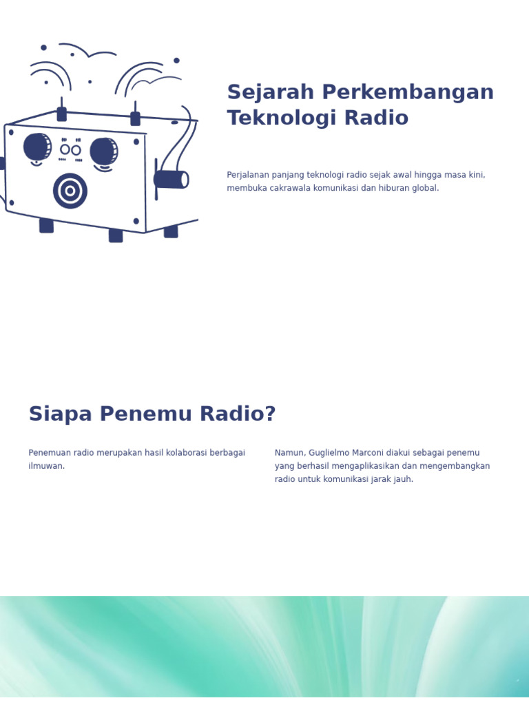 Sejarah-Perkembangan-Teknologi-Radio.pptx_20250109_194240_0000 | PDF