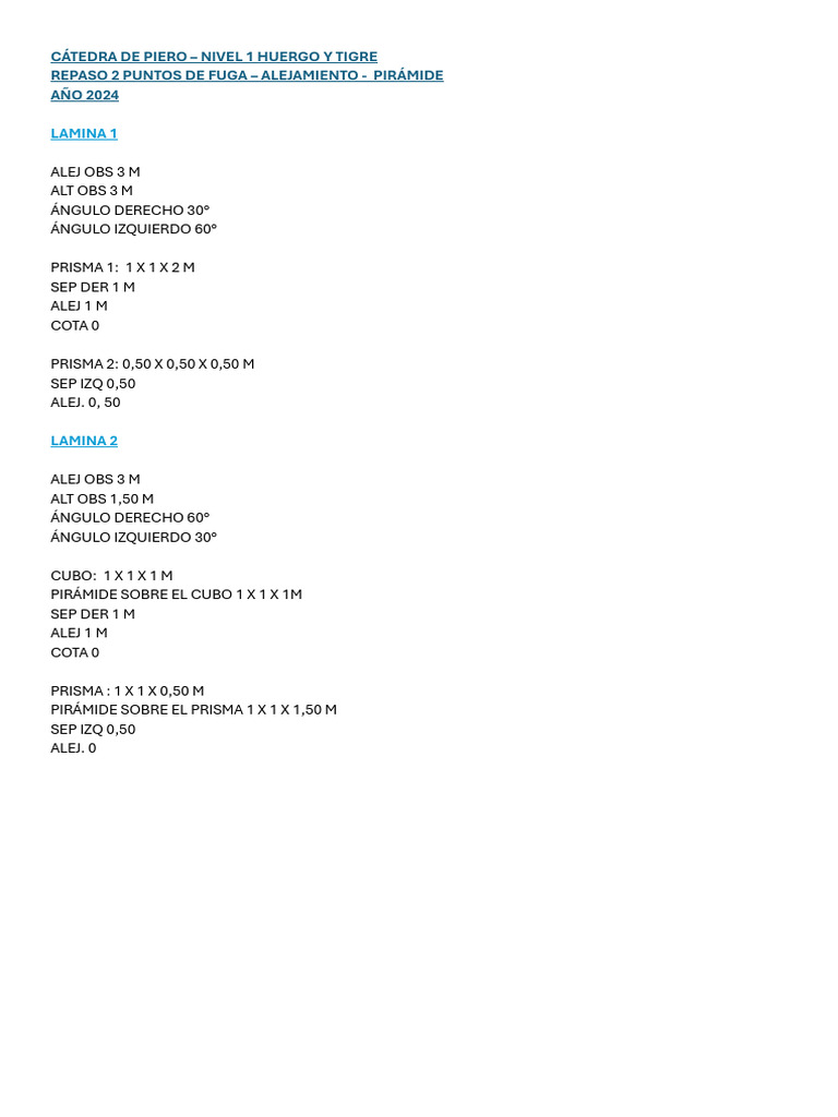 Láminas Repaso NIVEL 1 | PDF