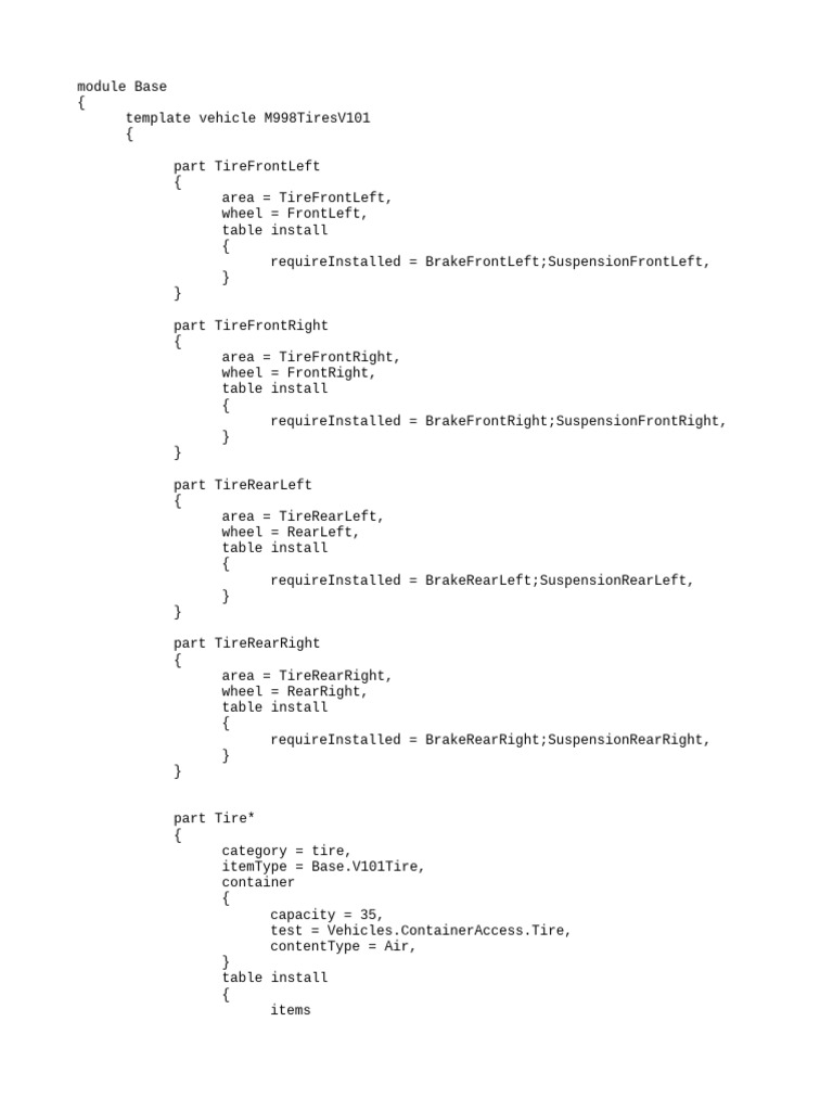 template_M998_armored_tire | PDF | Computing | Software