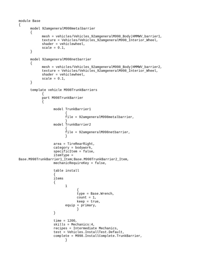 template_M998_trunk_barriers | PDF | Computer Programming | Computing