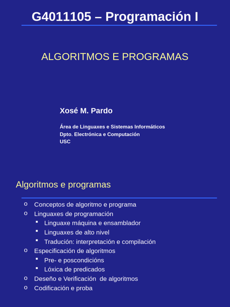 1 1 Algoritmos | PDF