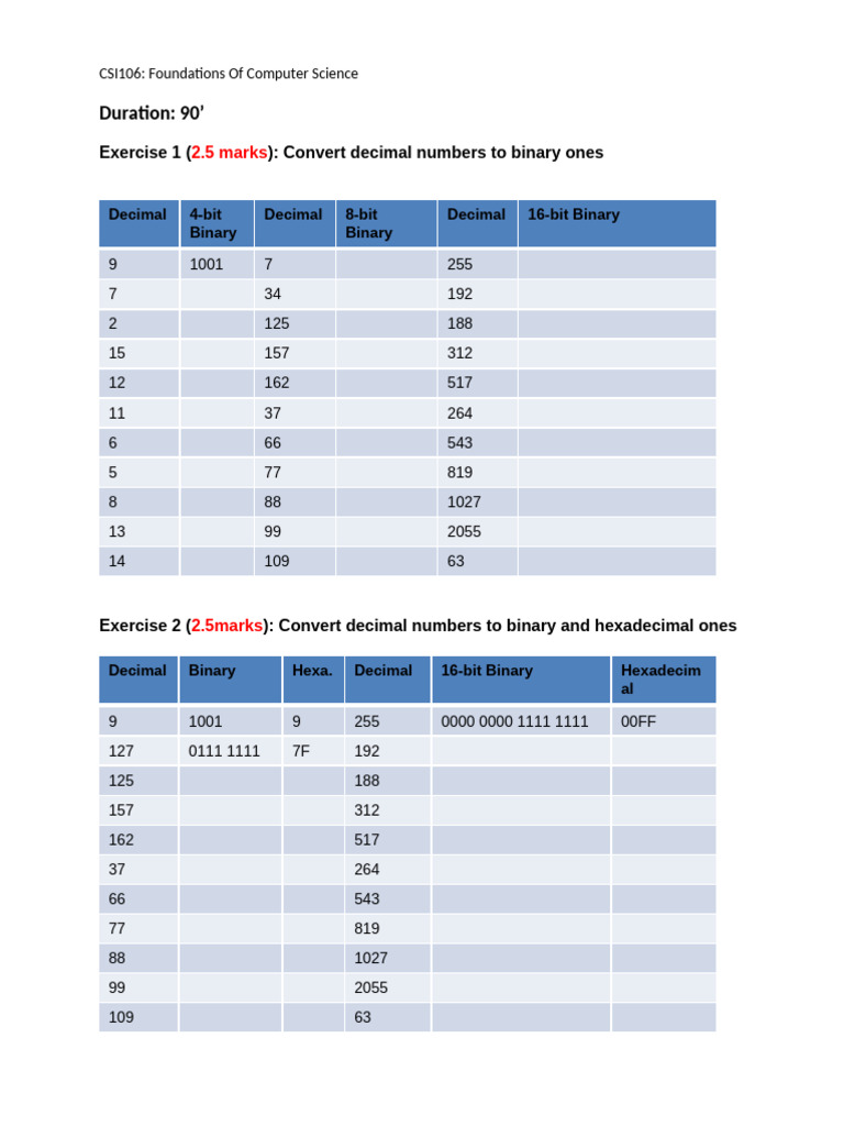 Computer Science Basics Quiz | PDF