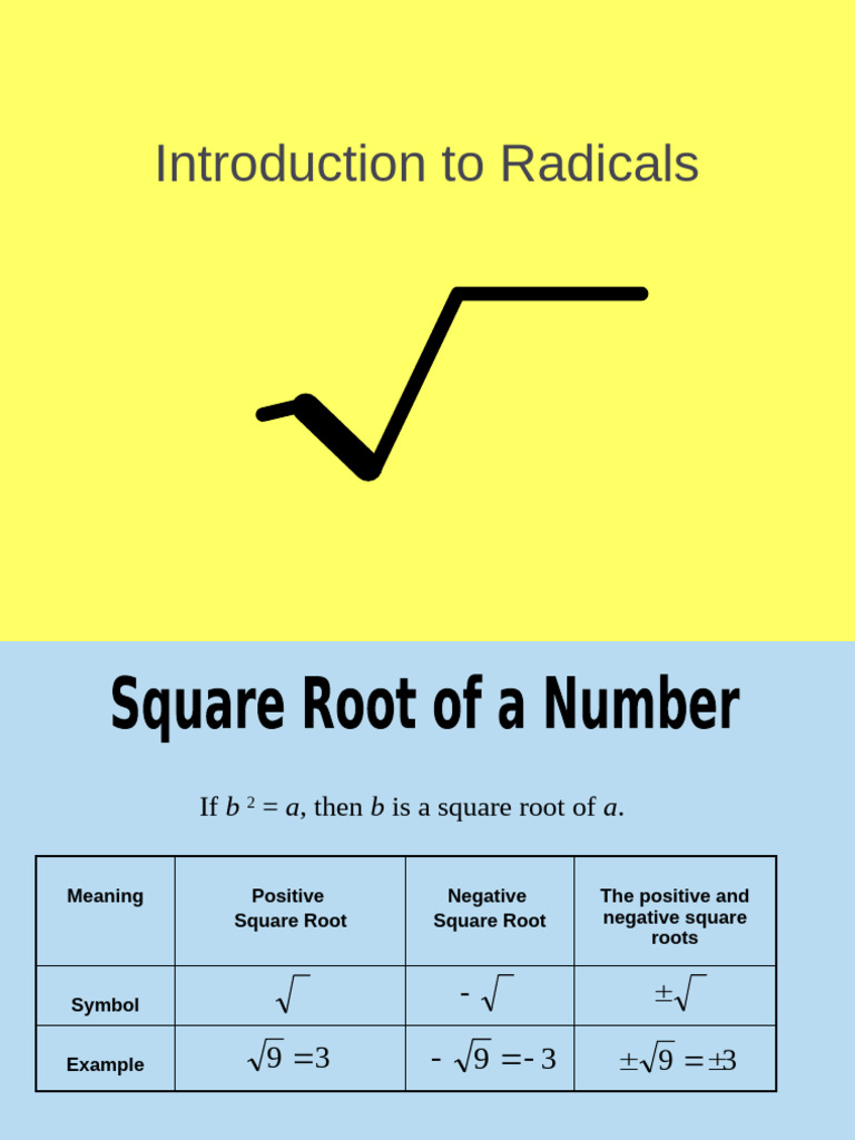 Understanding Square Roots and Radicals | PDF | Square Root | Discrete ...