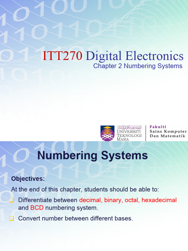 Chapter 2-Numbering Systems | PDF | Arithmetic | Elementary Mathematics