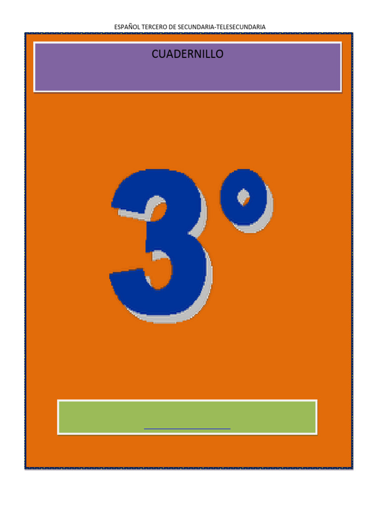 Cuadernillo 3ro.. Sec. Comprensión Lectora | PDF | Sirena | Comprensión lectora