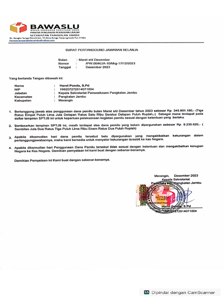 SPTJB Pangakalan Jambu | PDF