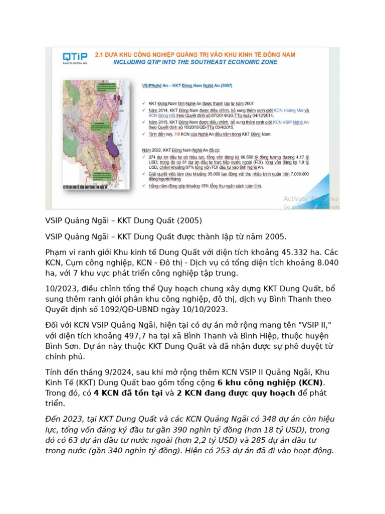 VSIP QN-KKT Dung Quất | PDF