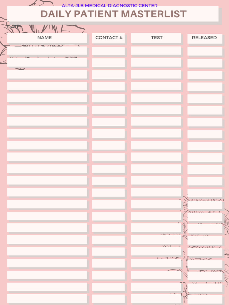 Patient Lab Tracker | PDF
