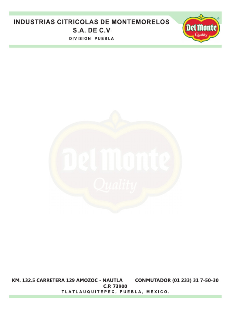 Del Monte 1 | PDF