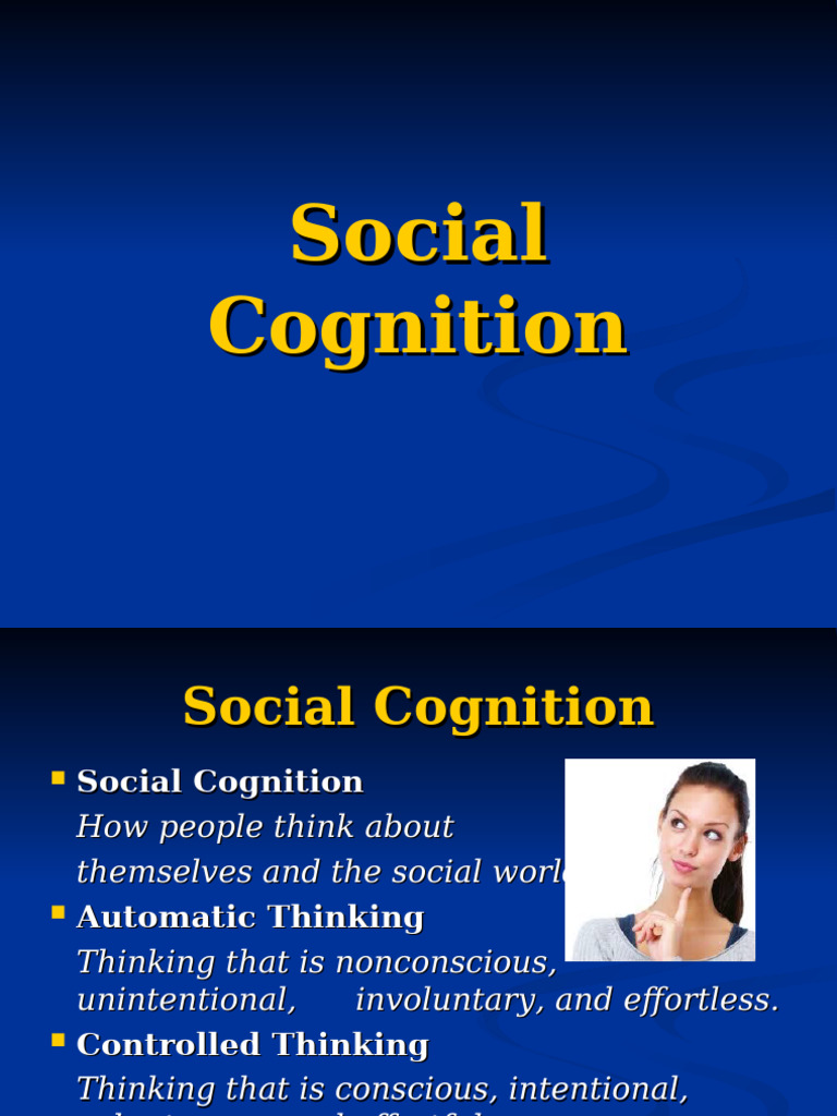 BB Social Cognition | PDF | Thought | Schema (Psychology)