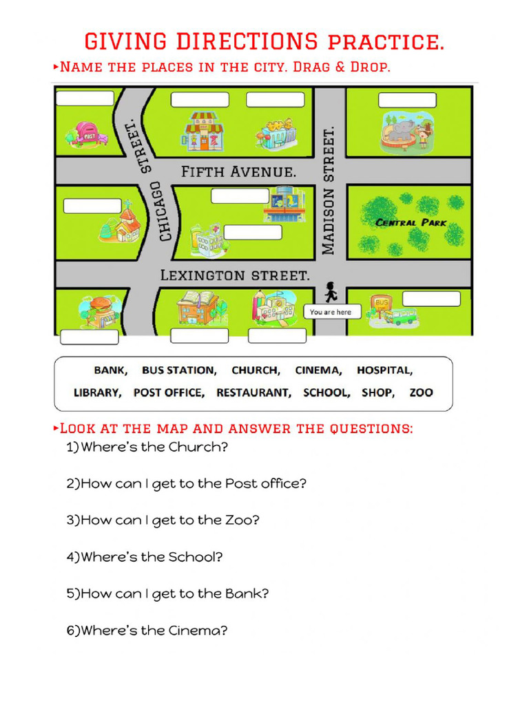 Prepositions of Directions | PDF