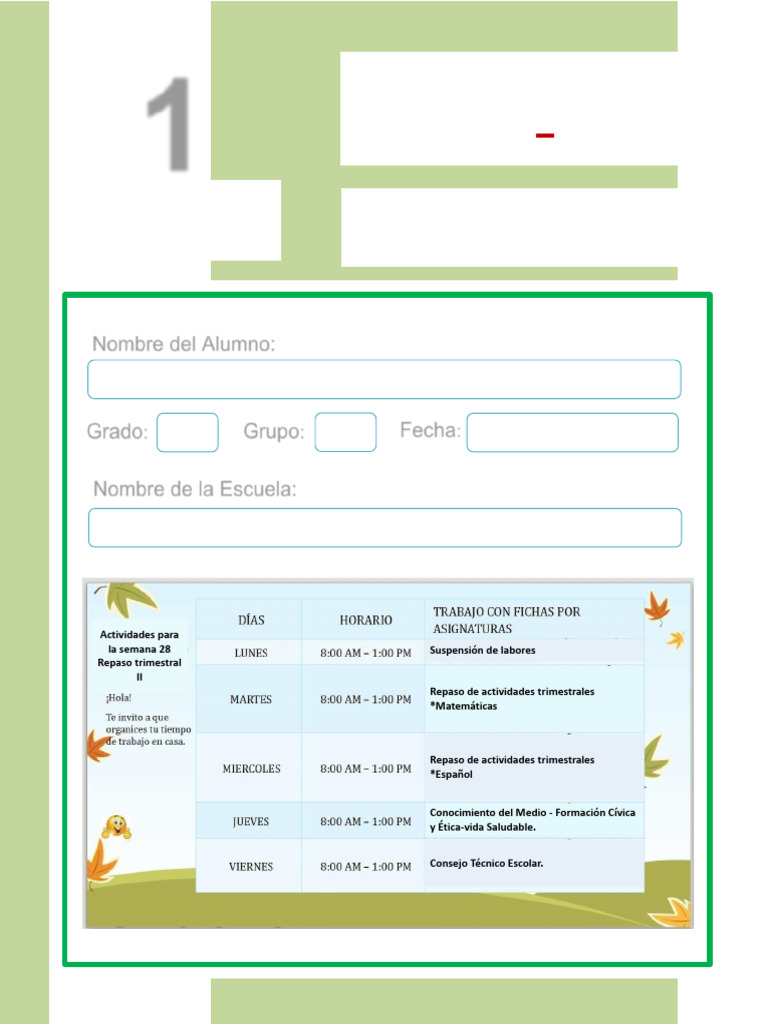 1° Examen-Repaso Trimestral - Primer - Grado - Bloque - II - 2021-2022 ...
