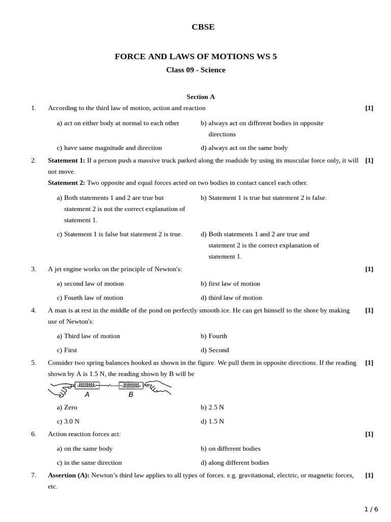 Understanding Newton's Third Law | PDF | Force | Newton's Laws Of Motion