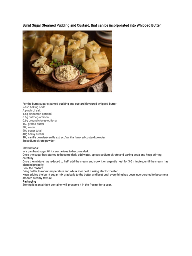 Burnt Sugar Whipped Butter | PDF