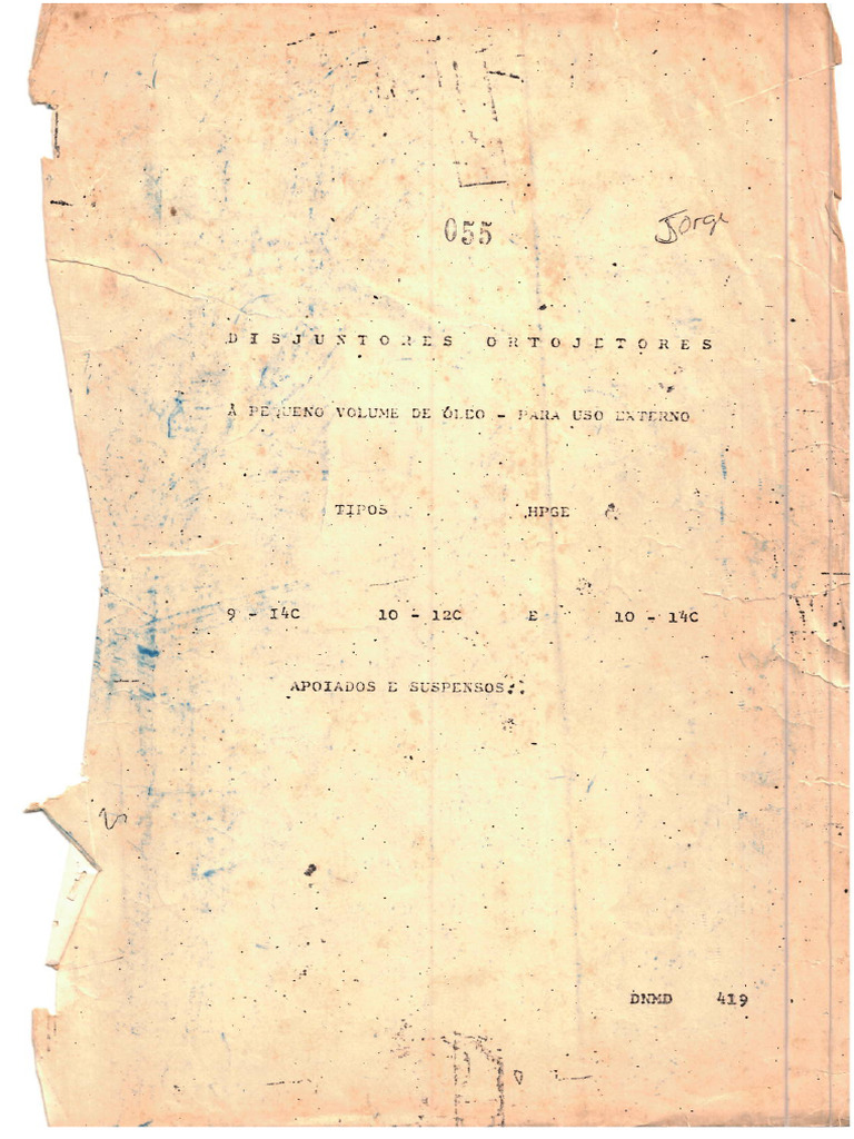 Manual Disjuntor Polo PVO Hpe | PDF