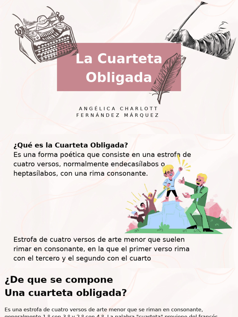 Cuarteta Obligada: Estructura y Significado | PDF