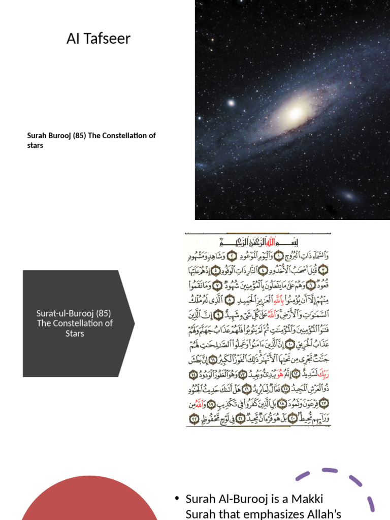 AI Tafseer Lesson 15 - Surah 85 | PDF | God In Islam | Quran