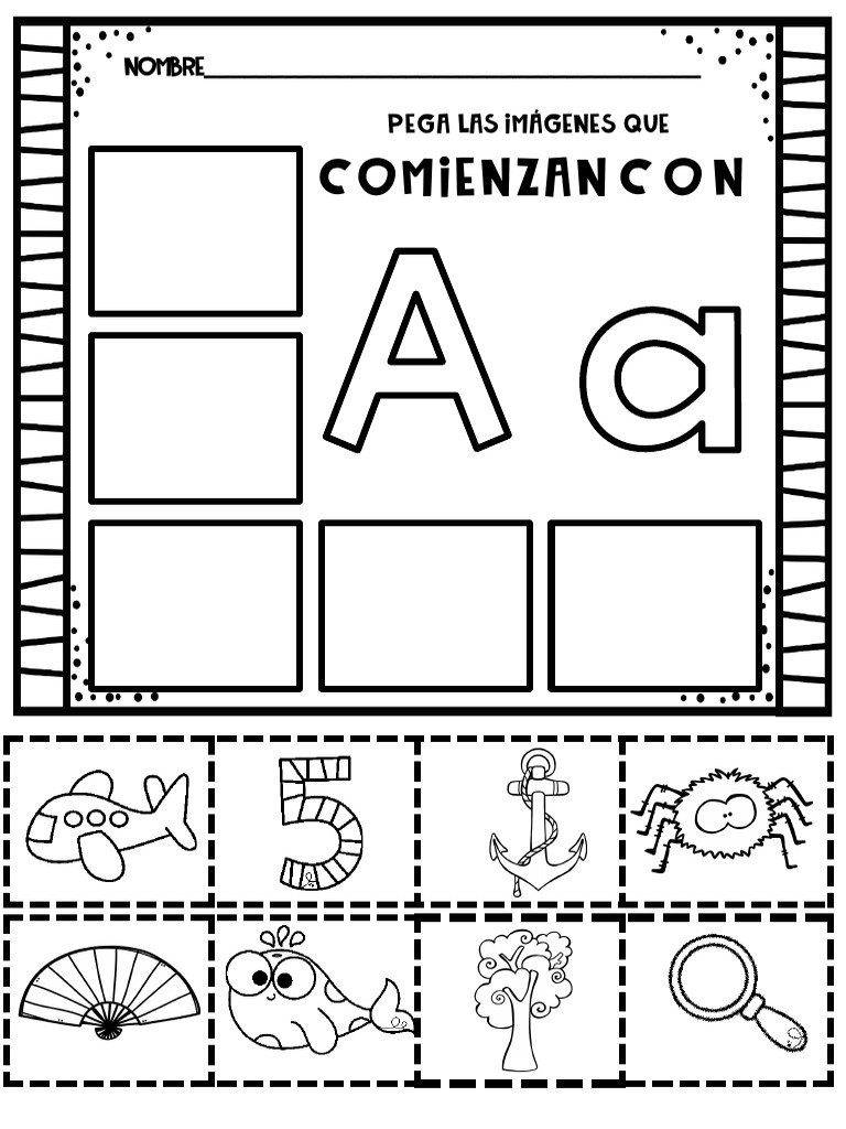 Aprendo Las Vocales Recorta y Pega | PDF