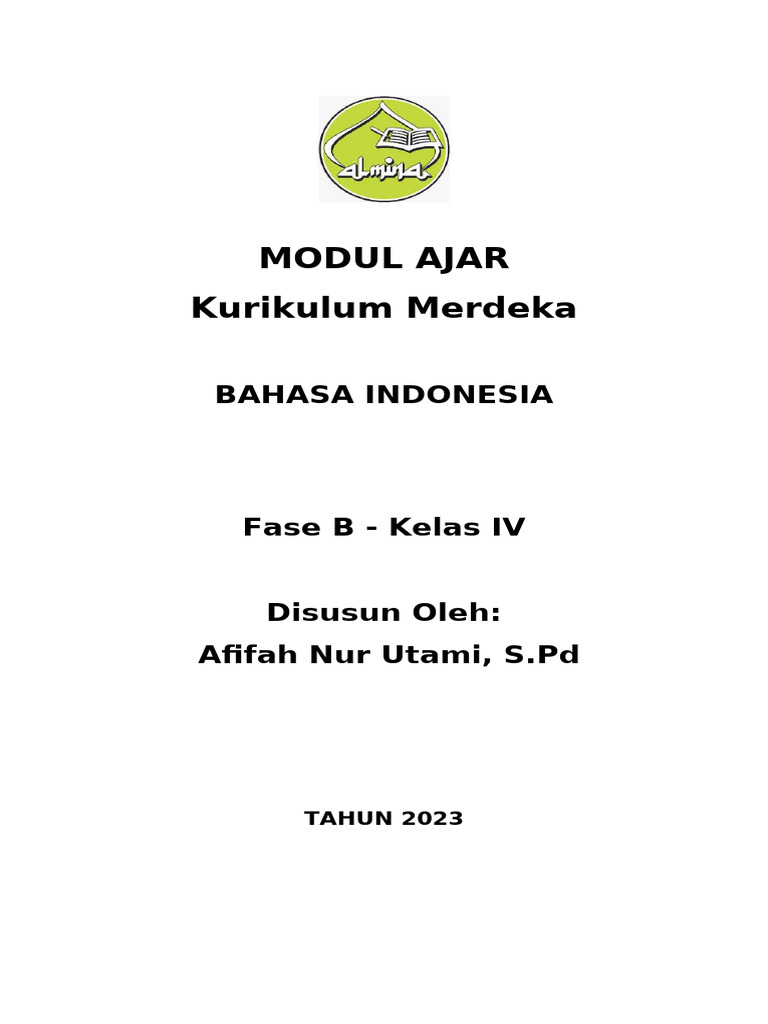 Modul Ajar Bi 1 | PDF
