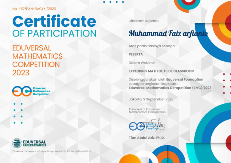 Sertifikat Webinar EMC 2023 | PDF